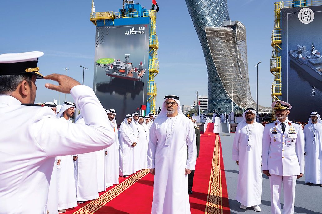 Khaled bin Mohamed bin Zayed inaugurates Tunb Al Kubra naval vessel