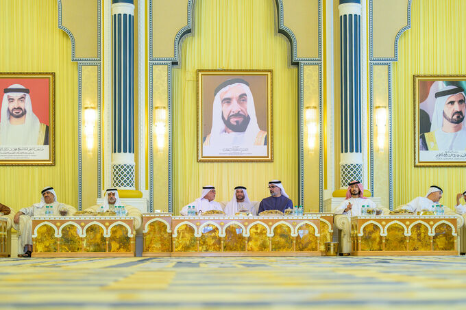 Khaled Bin Mohamed Bin Zayed Offers Condolences On Passing Of Saeed Bin