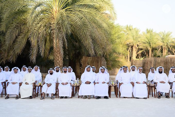 Hamdan bin Zayed receives dignitaries and citizens of Al Dhafra Region Hamdan bin Zayed receives dignitaries and citizens of Al Dhafra Region