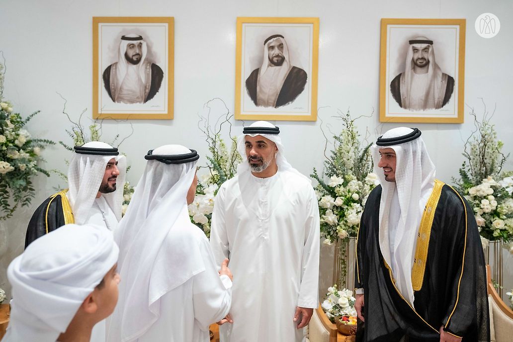 Crown Prince of Abu Dhabi attends wedding of Omar and Ali Mohammed Haji ...