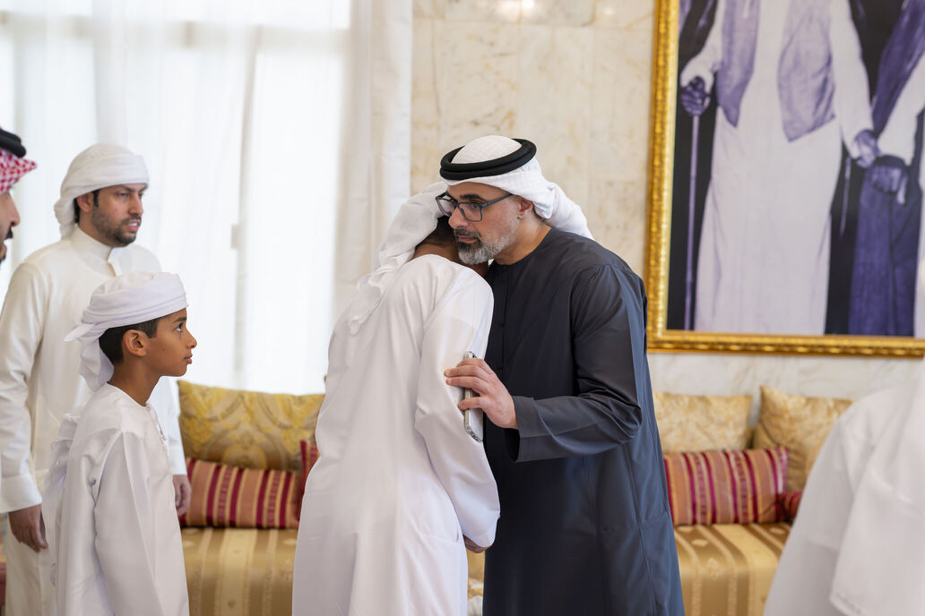 Khaled bin Mohamed bin Zayed offers condolences on the passing of Meera bint Rashid Al Mazrouei