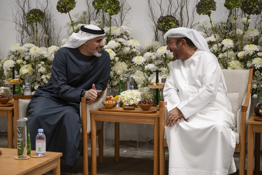 Khaled bin Mohamed bin Zayed attends Abdullah Mohamed Salem Al Dhaheri ...