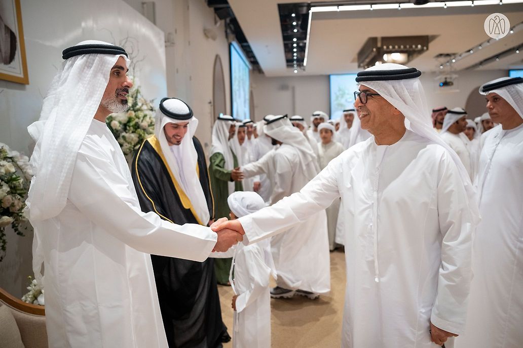 Crown Prince of Abu Dhabi attends wedding of Omar and Ali Mohammed Haji ...