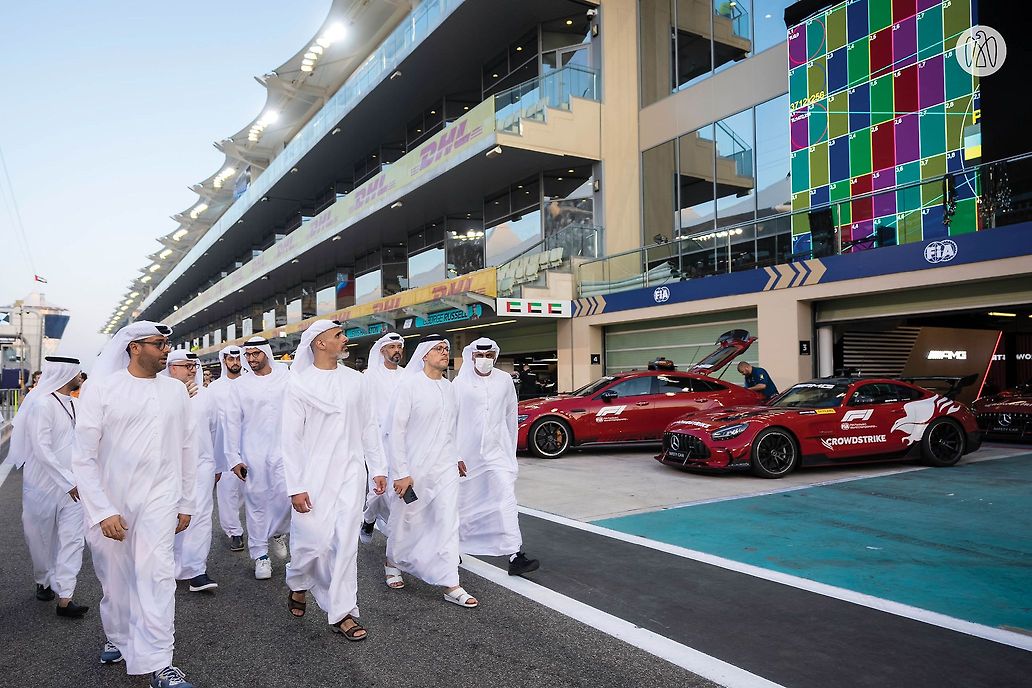 Khaled Bin Mohamed Bin Zayed Visits Yas Marina Circuit