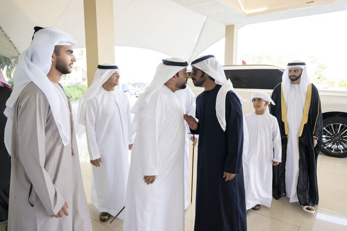 Khalifa bin Tahnoon bin Mohammed attends Khalifa Hadef Al Dhaheri ...