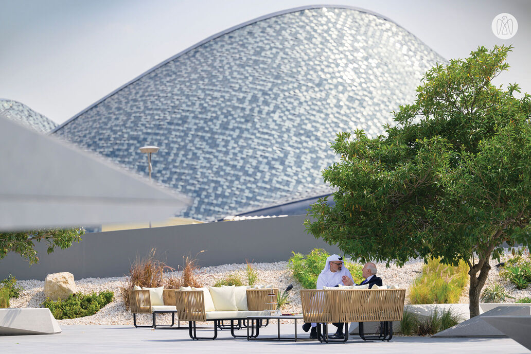 Khaled bin Mohamed bin Zayed visits Bassam Freiha Art Foundation