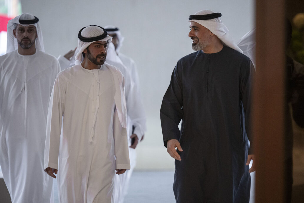 Khaled bin Mohamed bin Zayed attends Abdullah Mohamed Salem Al Dhaheri ...