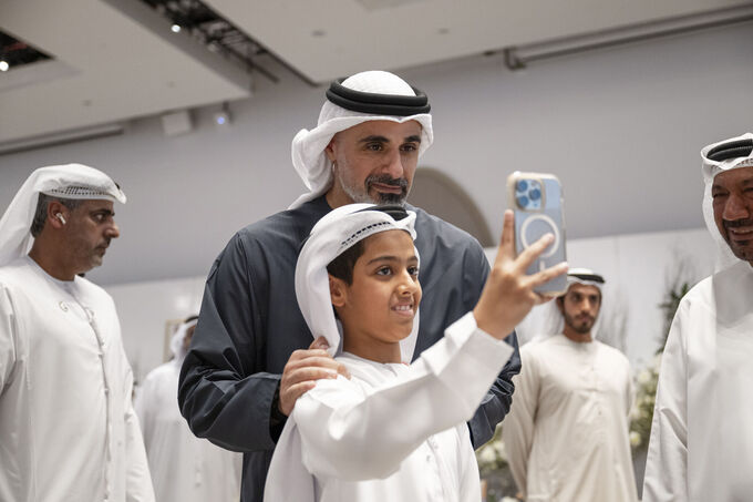 Khaled bin Mohamed bin Zayed attends Abdullah Mohamed Salem Al Dhaheri ...