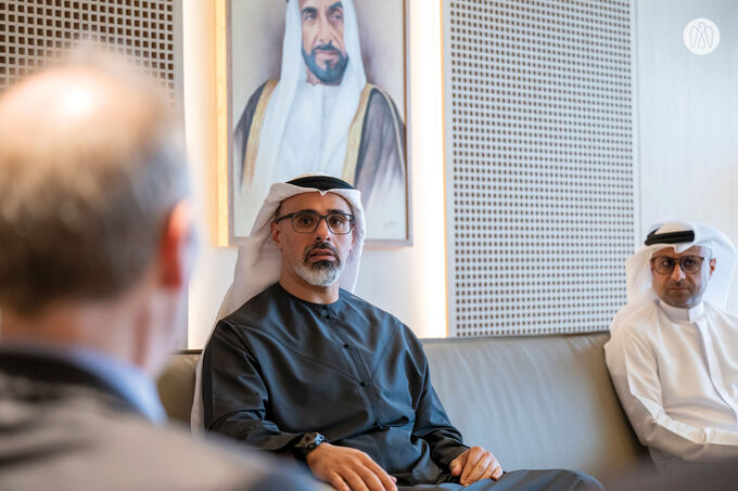 Khaled bin Mohamed bin Zayed meets Amazon President and CEO