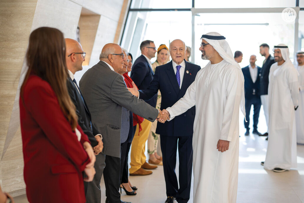 Khaled bin Mohamed bin Zayed visits Bassam Freiha Art Foundation