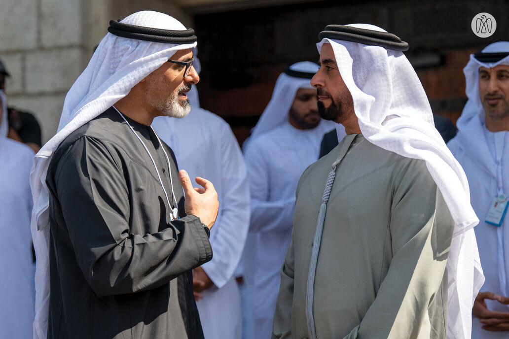 Khaled bin Mohamed bin Zayed and Hamdan bin Mohammed bin Rashid attend ...