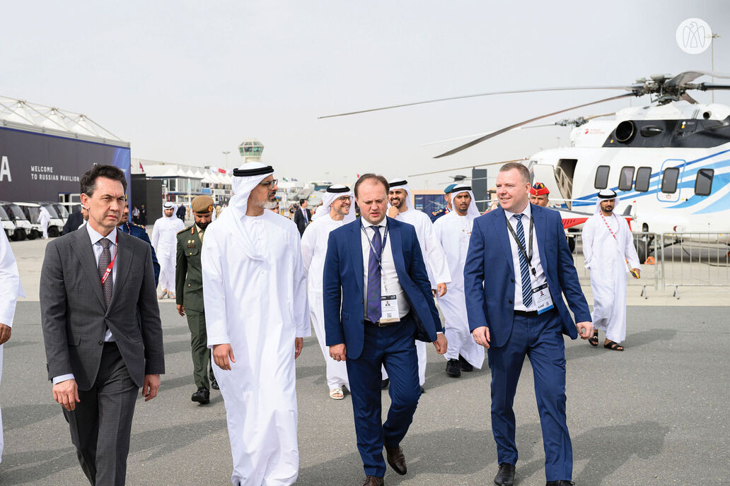 Khaled bin Mohamed bin Zayed attends events on 4th day of Dubai Airshow 2023