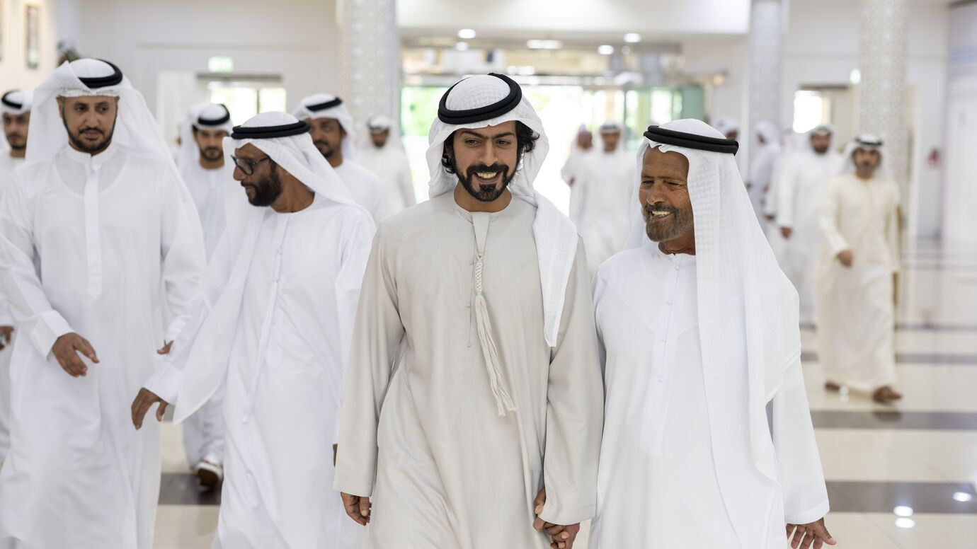 Khalifa bin Tahnoon bin Mohammed attends Humaid Rashed Al Shamsi ...