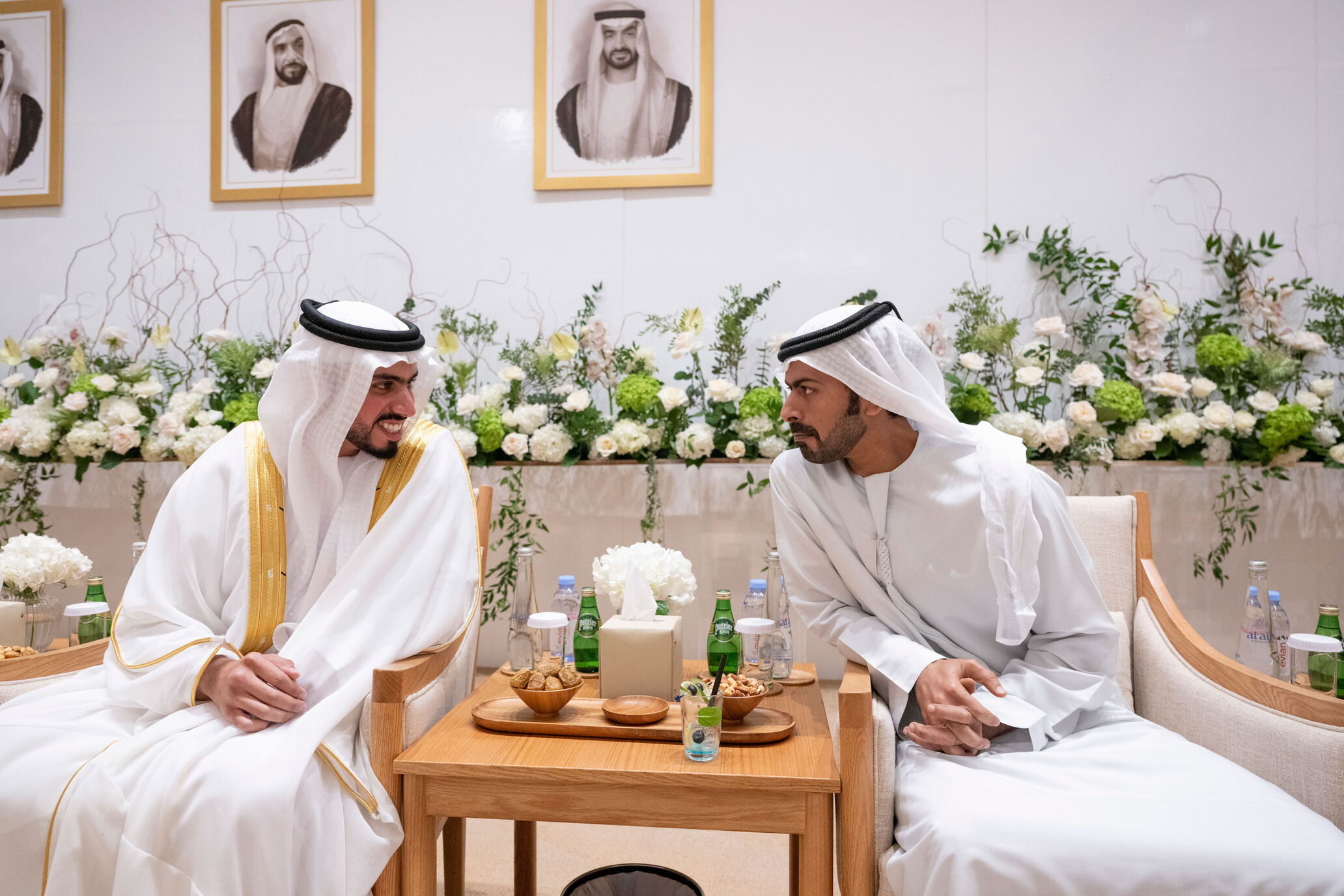 Crown Prince of Abu Dhabi attends Al Mady and Al Mansoori wedding reception