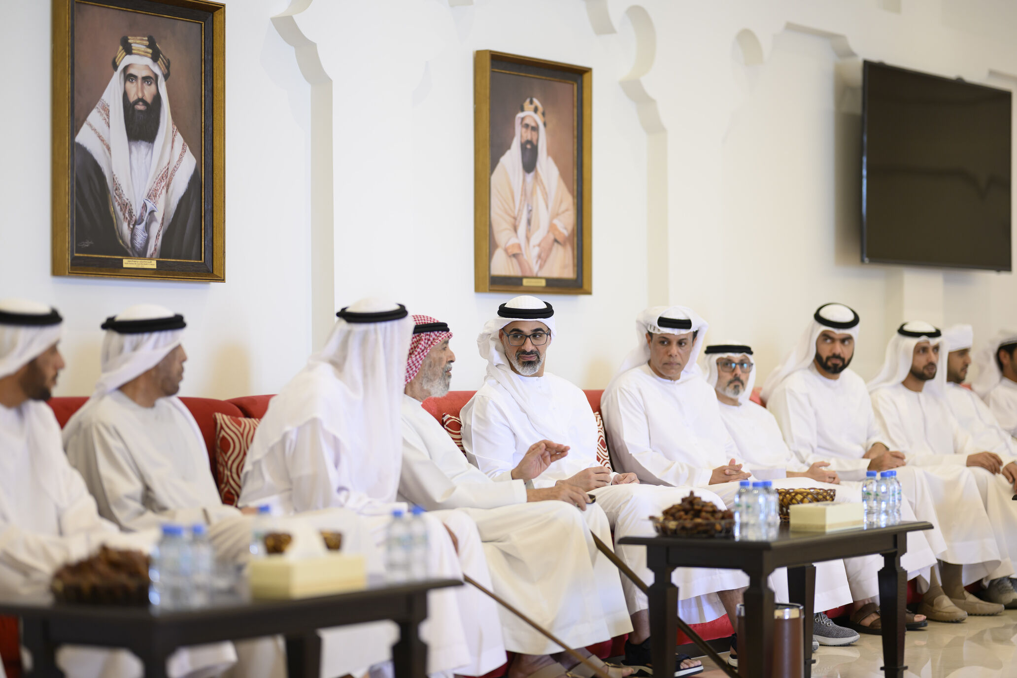 Khaled bin Mohamed bin Zayed offers condolences to Ali, Obaid and Hamad Salem Belhabala Al Ketbi ...