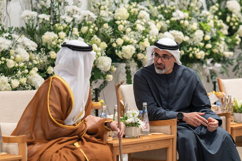 Khaled bin Mohamed bin Zayed attends Rashid Ali Rashid Al Nuaimi ...