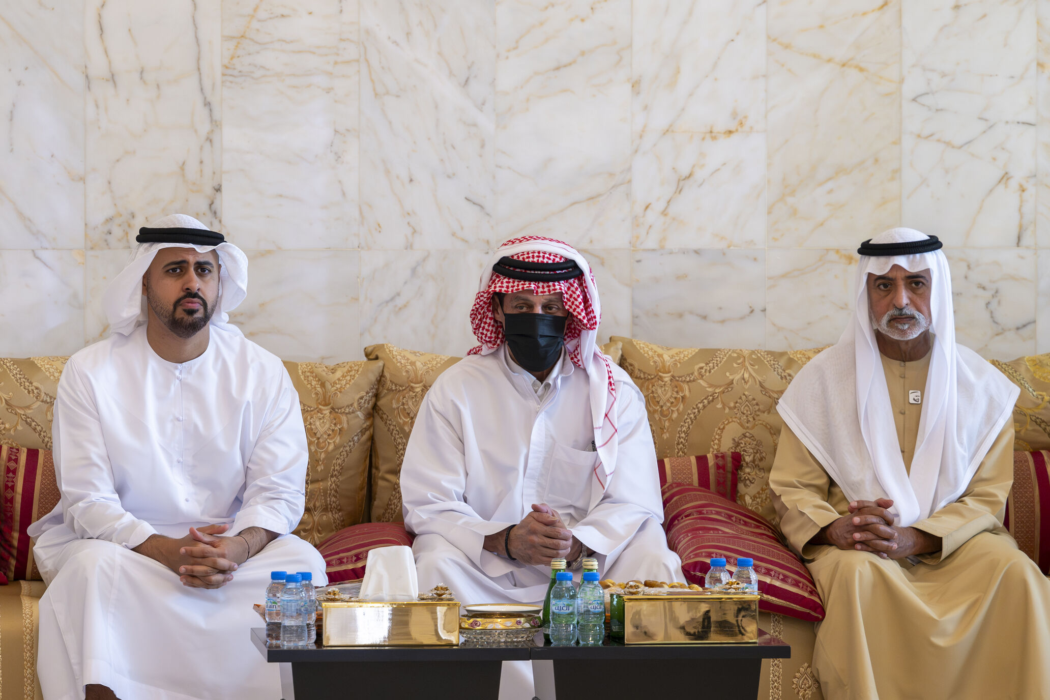 Nahyan bin Mubarak and Theyab bin Mohamed bin Zayed offer condolences on the passing of Meera ...