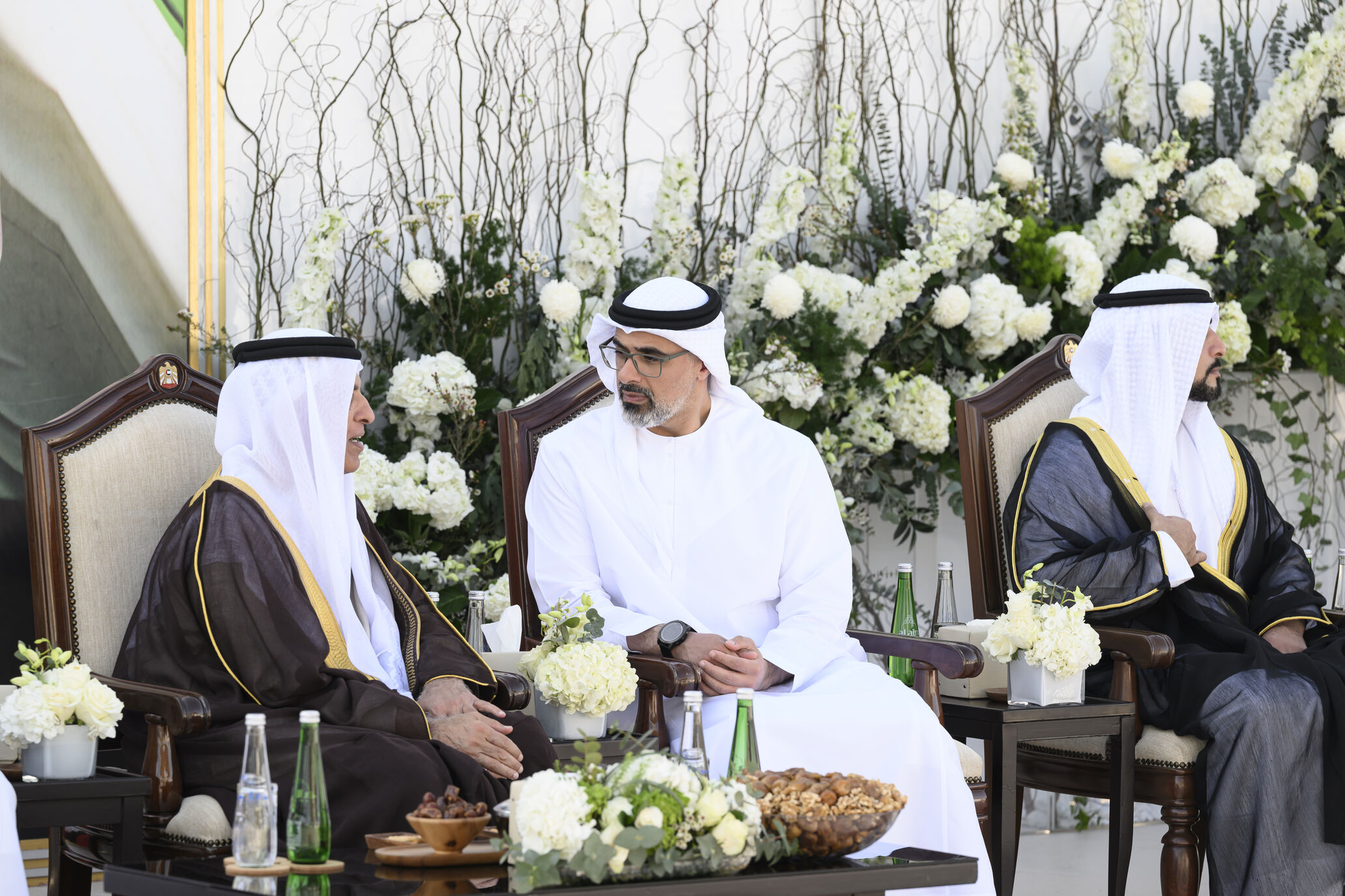 Ruler of Ras Al Khaimah and Crown Prince of Abu Dhabi attend Mohamed ...