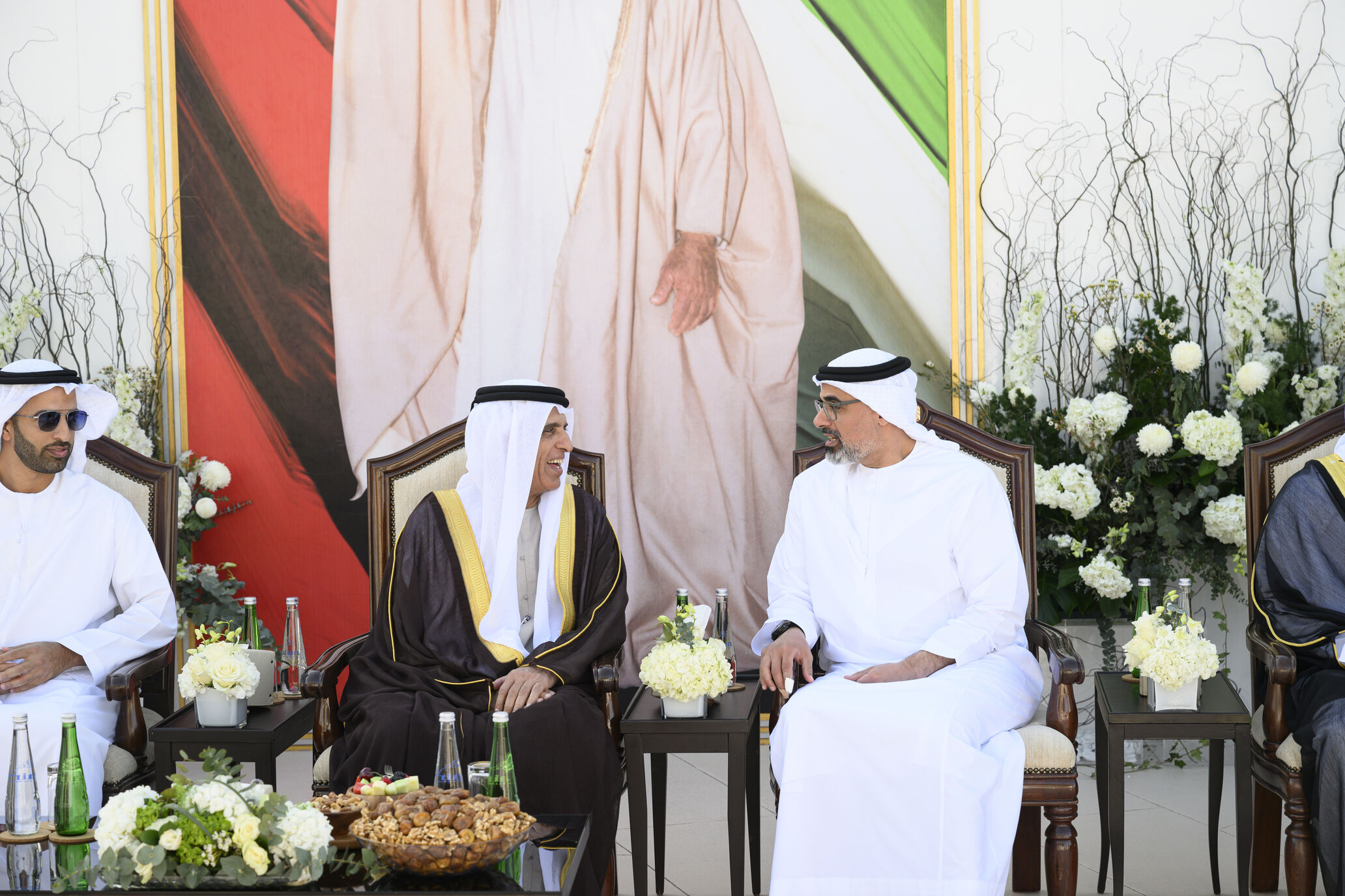 Ruler of Ras Al Khaimah and Crown Prince of Abu Dhabi attend Mohamed ...