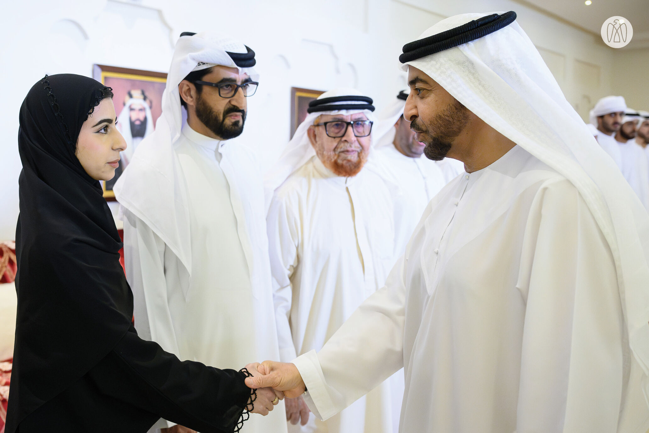 Hamdan bin Zayed receives top-achieving high school students from Al ...