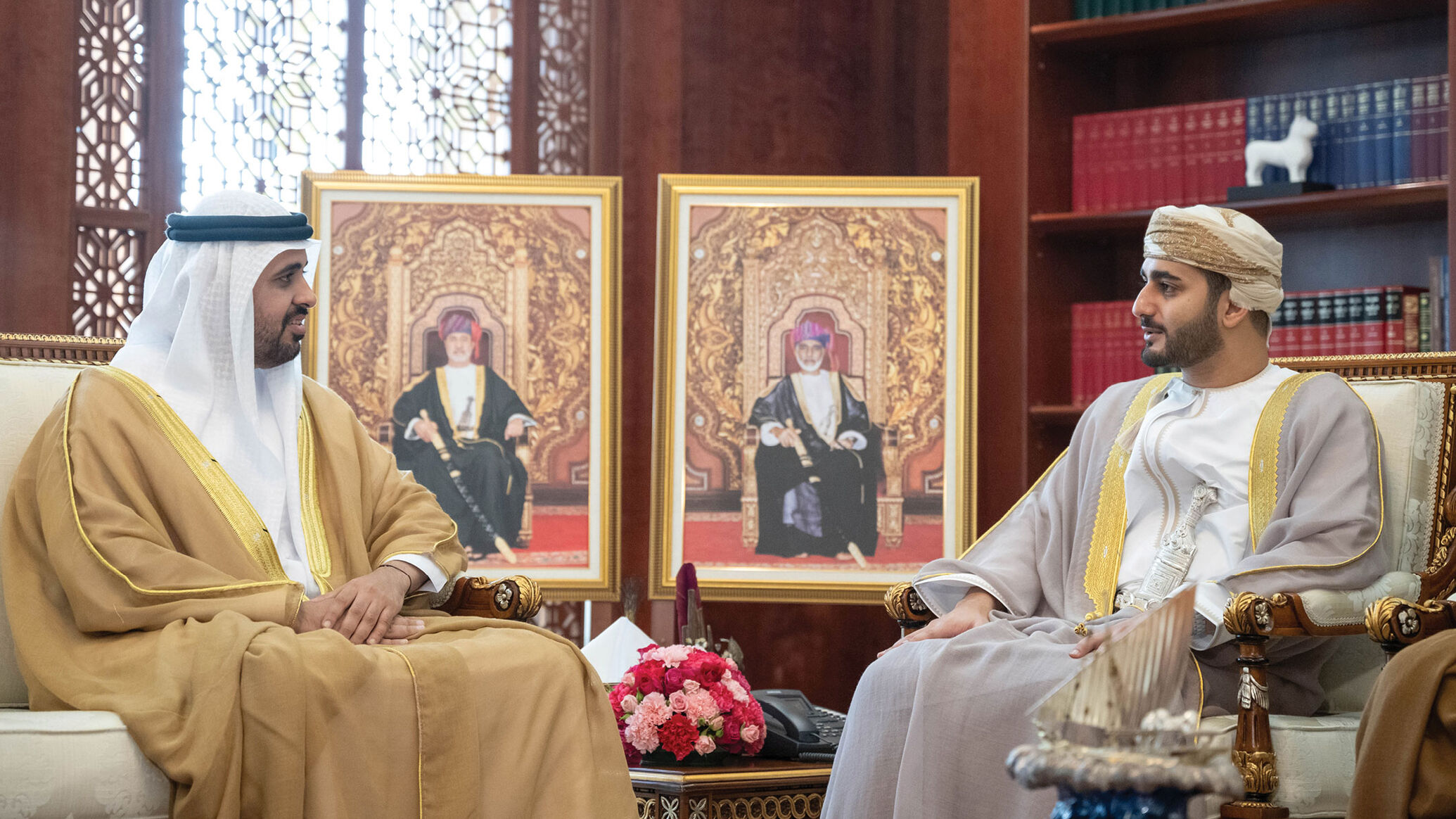 Theyab bin Mohamed bin Zayed meets Oman Minister of Culture, Sports and ...