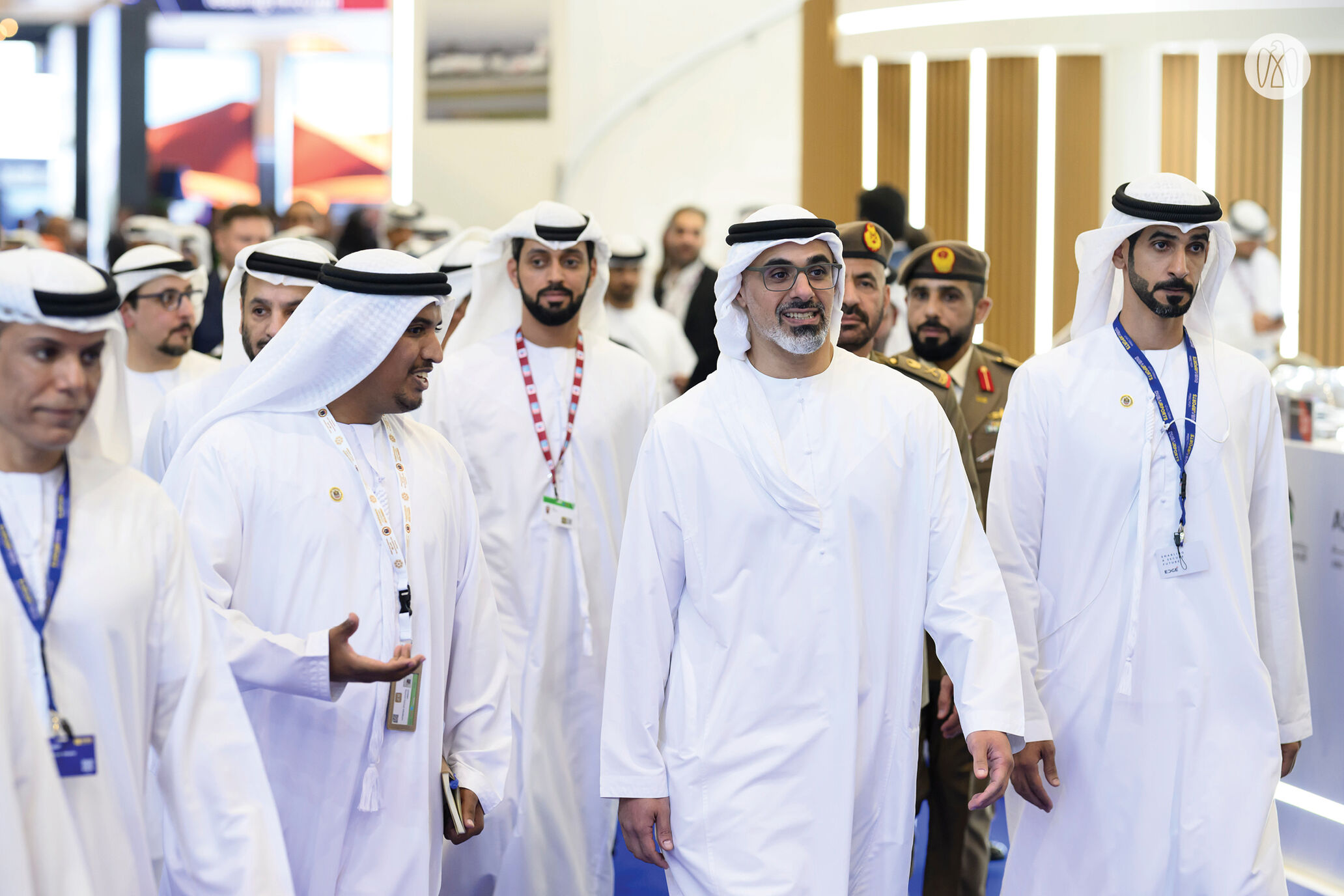 Khaled bin Mohamed bin Zayed tours Dubai Airshow 2023
