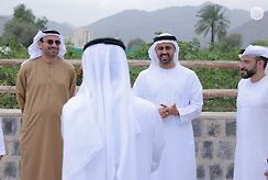 Theyab bin Mohamed bin Zayed visits Qidfa Development in Fujairah