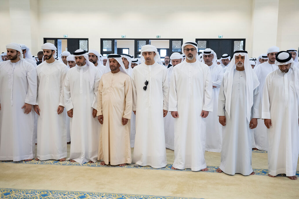 UAE President and Sheikhs perform funeral prayer for Saeed bin Zayed