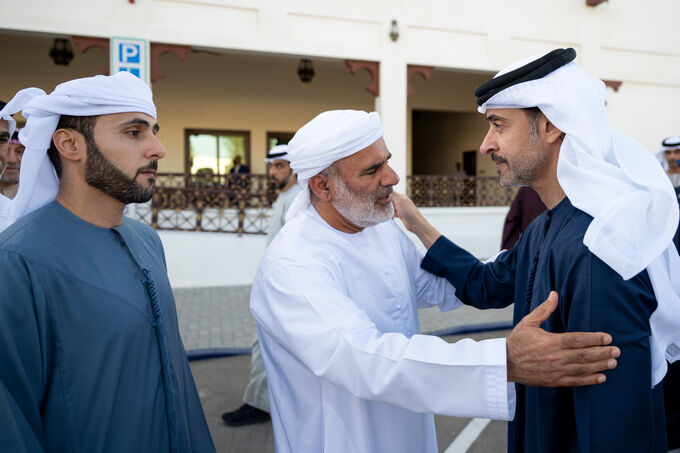 Hazza bin Zayed offers condolences on the passing of Khaled Saeed Obaid ...