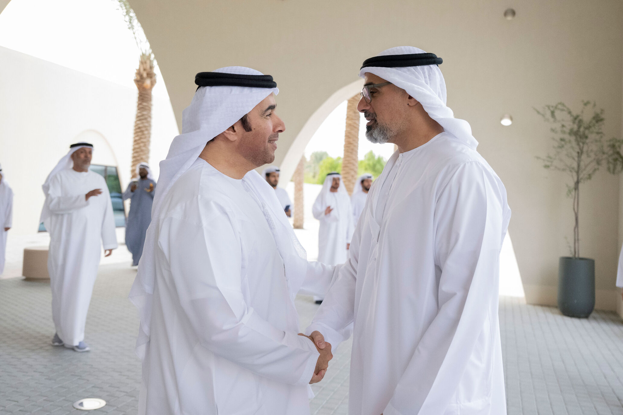 Crown Prince of Abu Dhabi attends Al Mady and Al Mansoori wedding reception