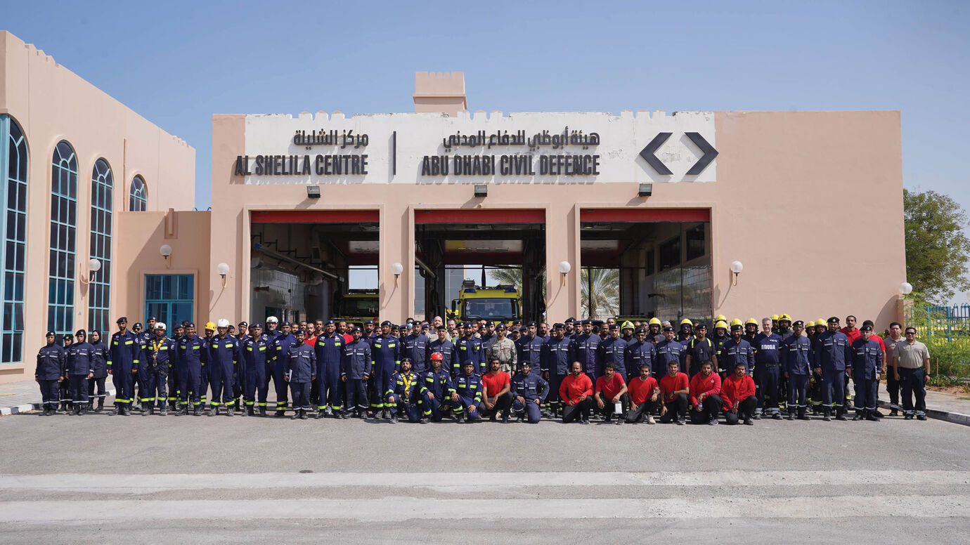 Zayed bin Hamad visits Abu Dhabi Civil Defence Authority response centres