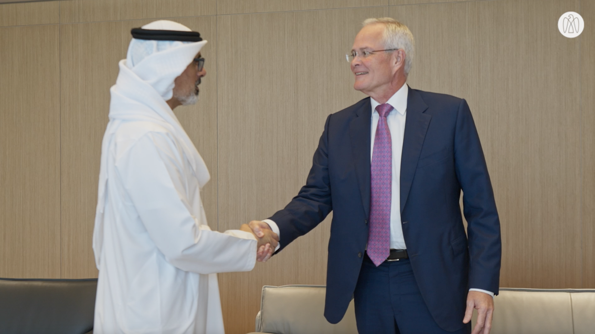 Khaled bin Mohamed bin Zayed receives ExxonMobil Chairman and CEO ...