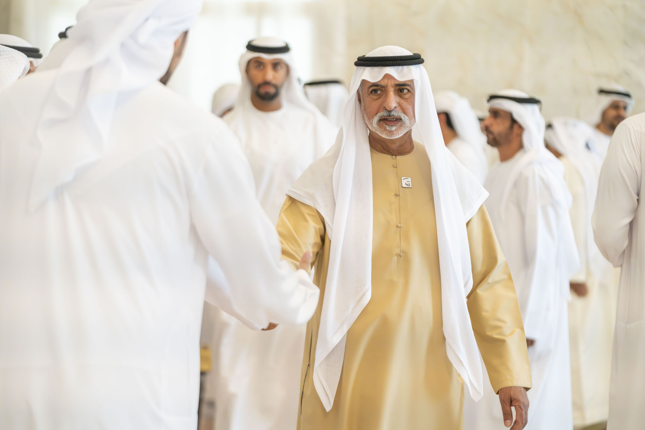 Nahyan bin Mubarak and Theyab bin Mohamed bin Zayed offer condolences on the passing of Meera ...