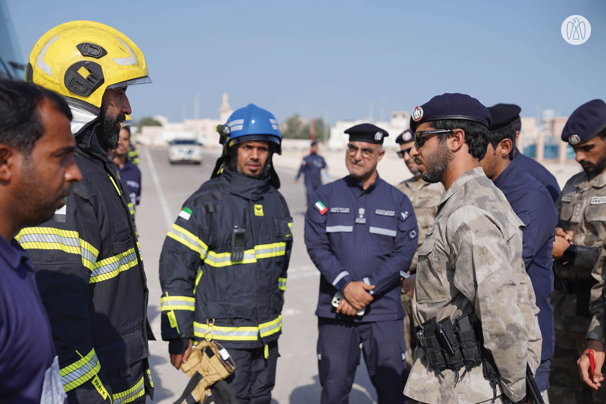 Zayed bin Hamad visits Abu Dhabi Civil Defence Authority response centres