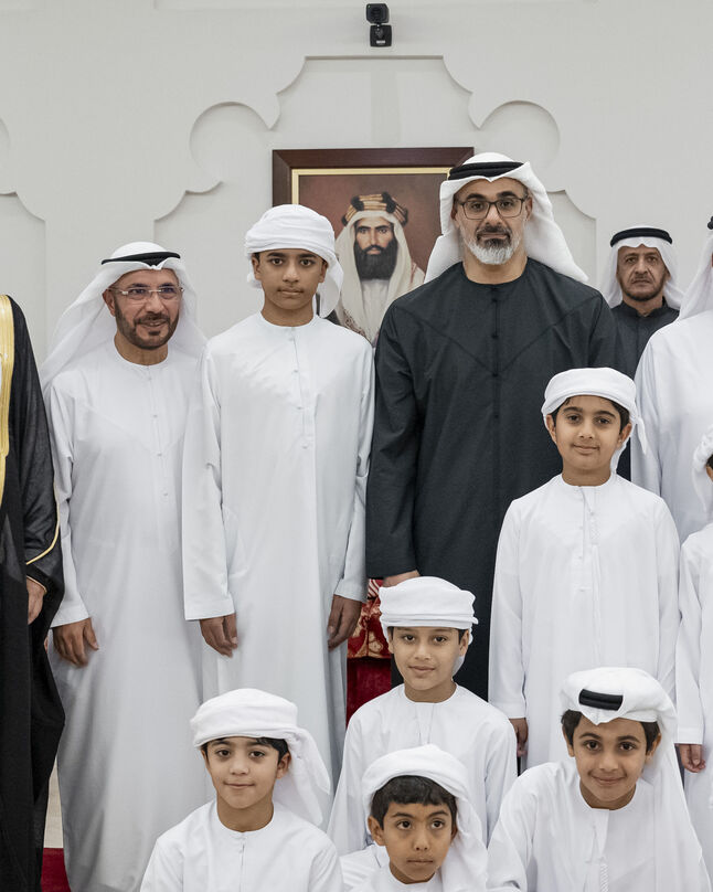 Khaled bin Mohamed bin Zayed and Hamdan bin Mohammed bin Rashid attend ...