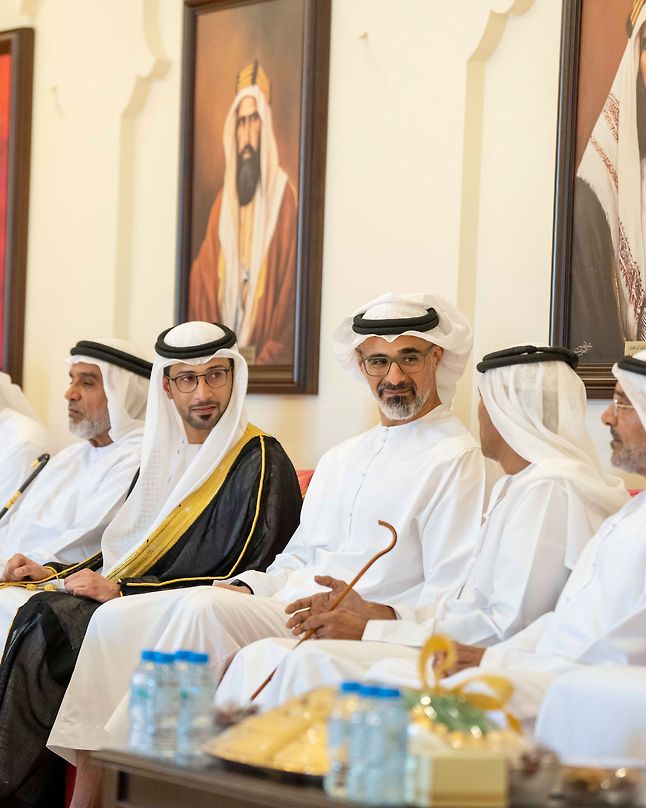 Hamdan bin Zayed receives delegation from Zayed Higher Organization for ...