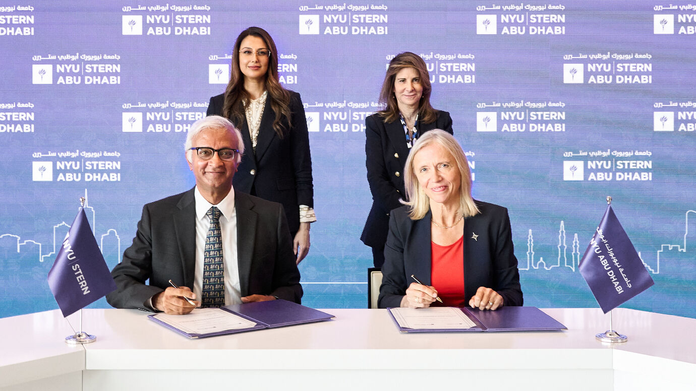 NYU Abu Dhabi partners with NYU Stern School of Business to offer full ...