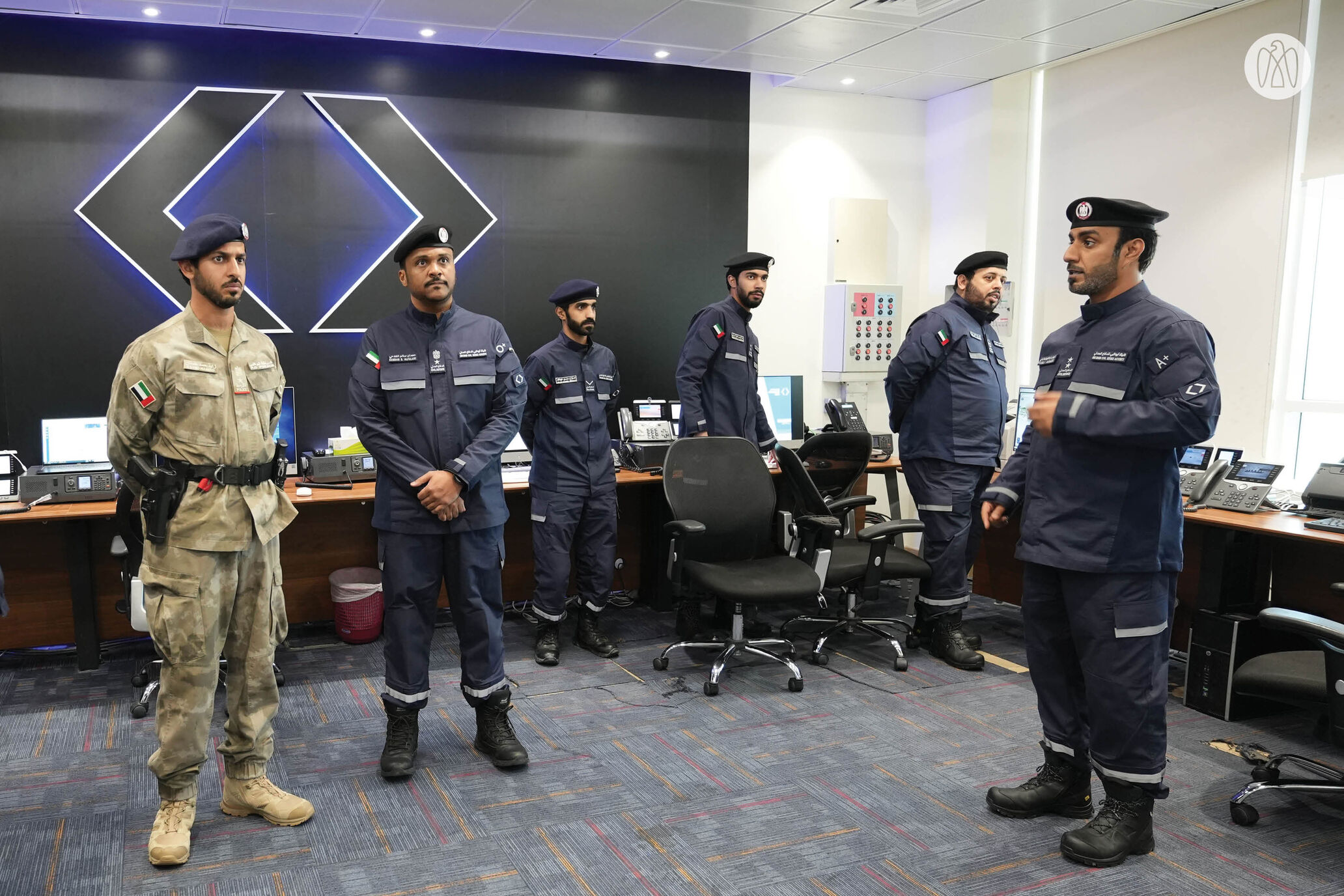 Zayed bin Hamad visits Abu Dhabi Civil Defence Authority response centres