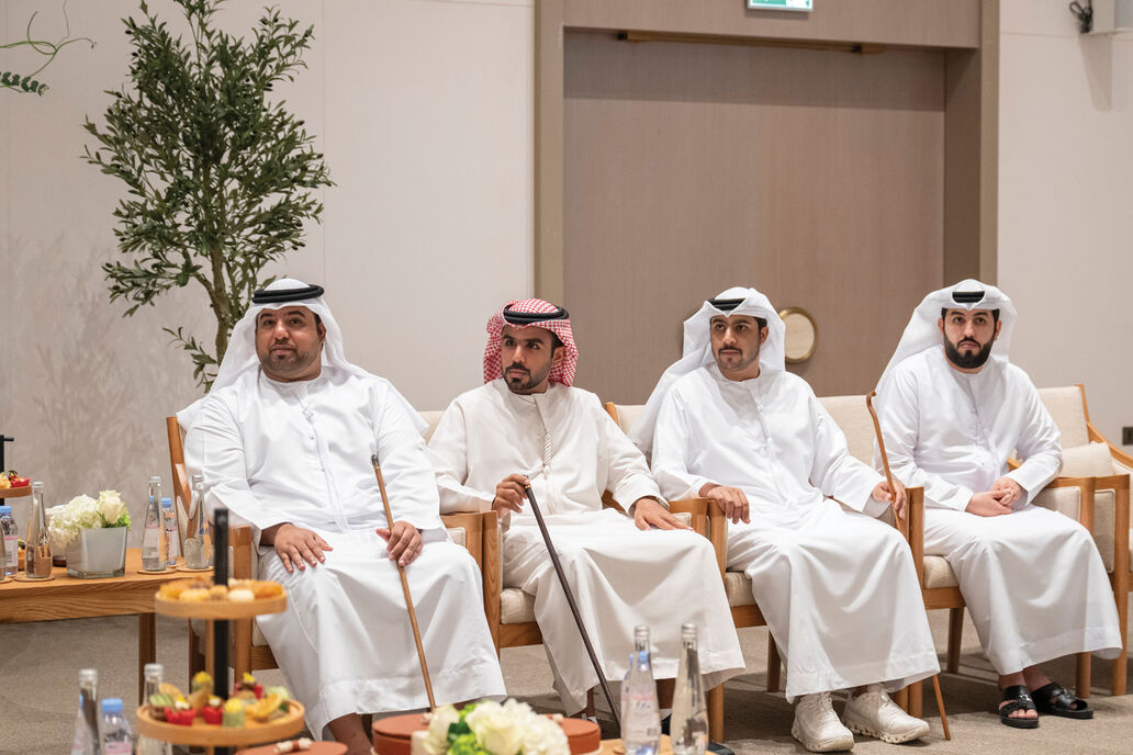 Khaled bin Mohamed bin Zayed attends Rashid Ali Rashid Al Nuaimi ...