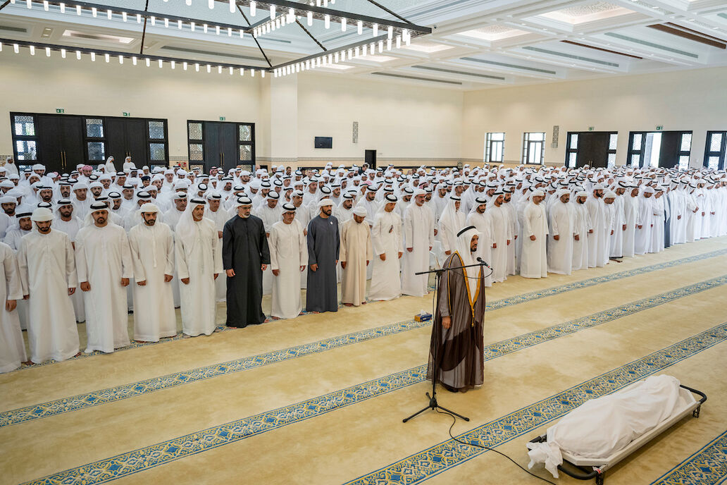 Sheikhs perform funeral prayer for Hazza bin Sultan bin Zayed