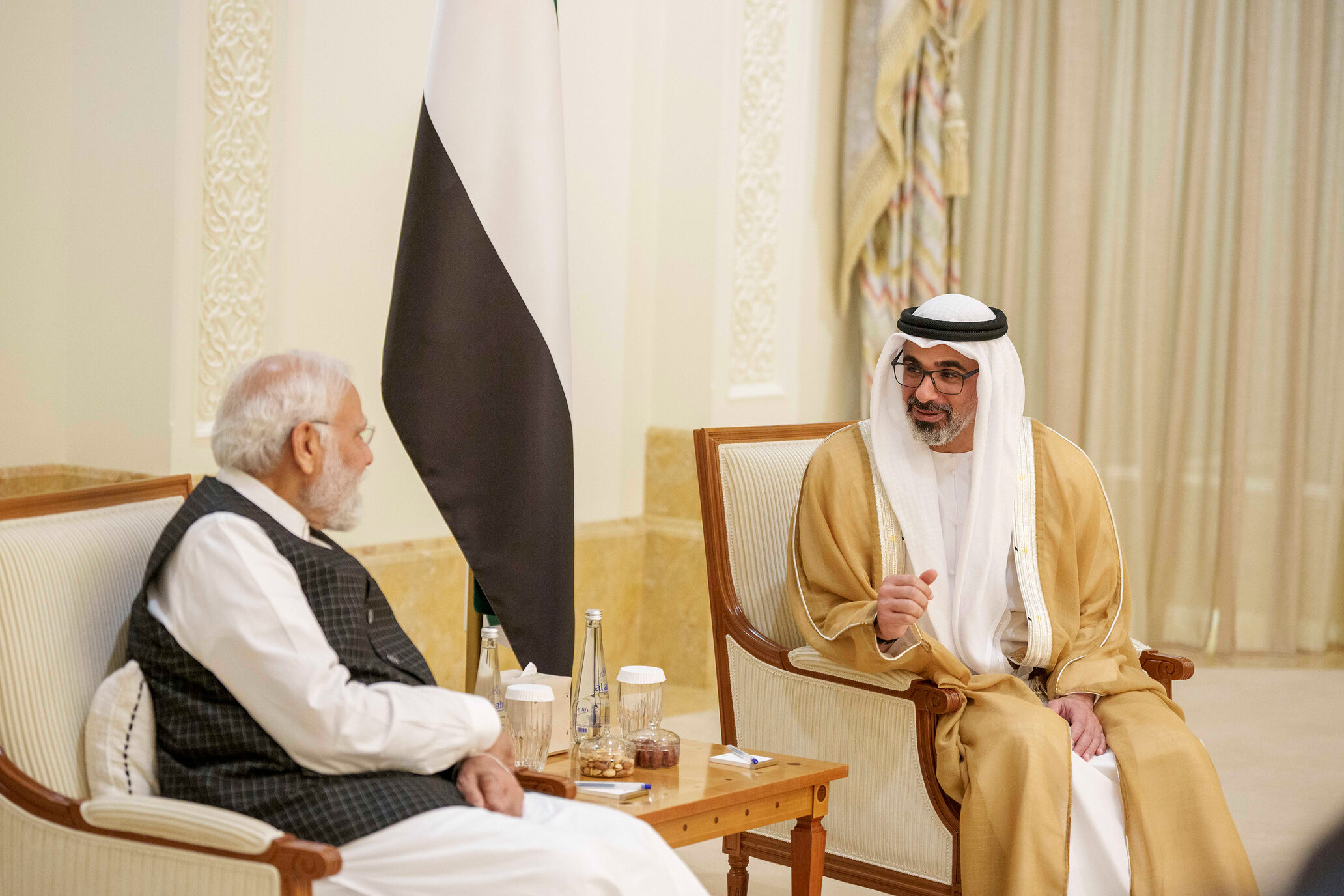 Crown Prince of Abu Dhabi received Prime Minister of India at the start ...