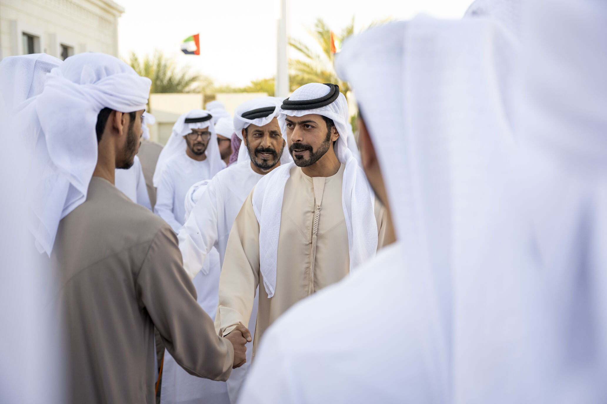 Khalifa bin Tahnoon bin Mohammed attends a wedding reception of Mohamed ...