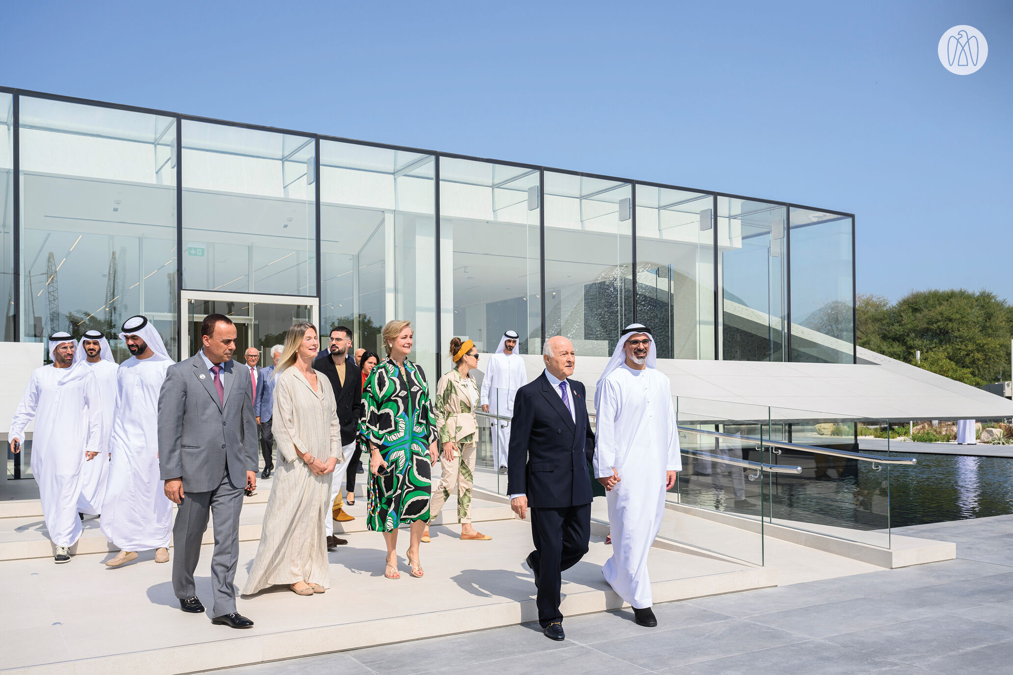 Khaled bin Mohamed bin Zayed visits Bassam Freiha Art Foundation