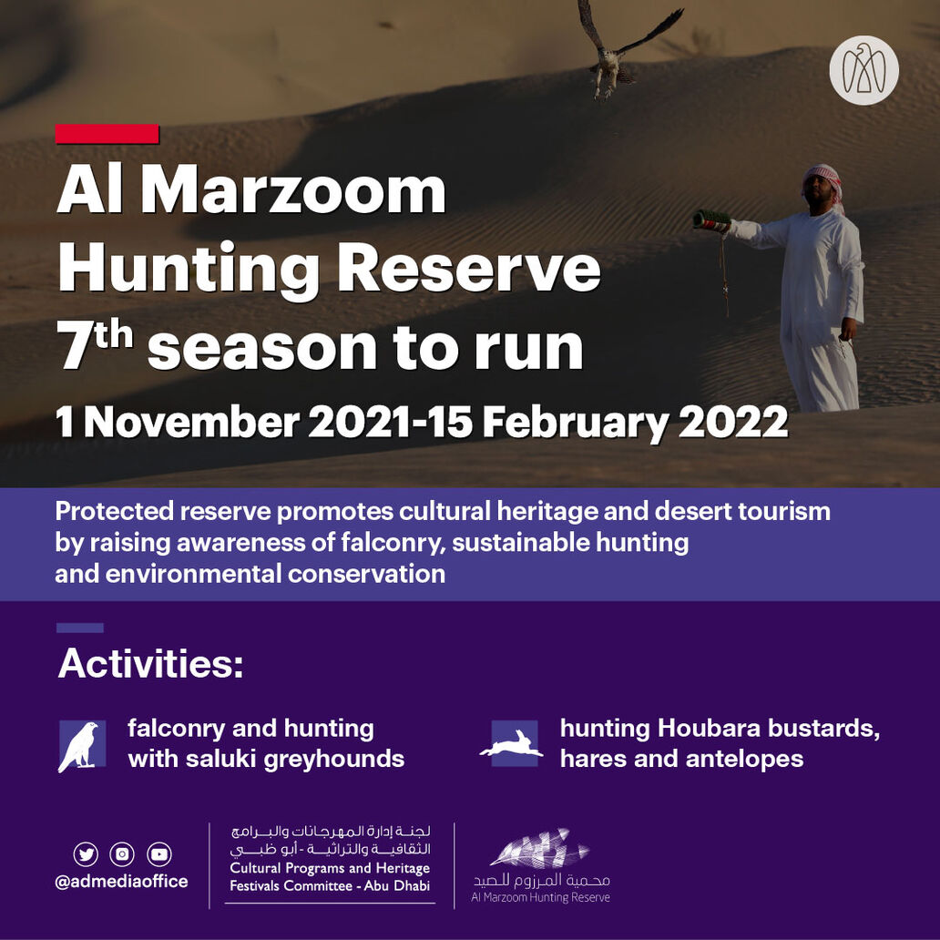 Al Marzoom Hunting Reserve’s seventh season will run 1 November
