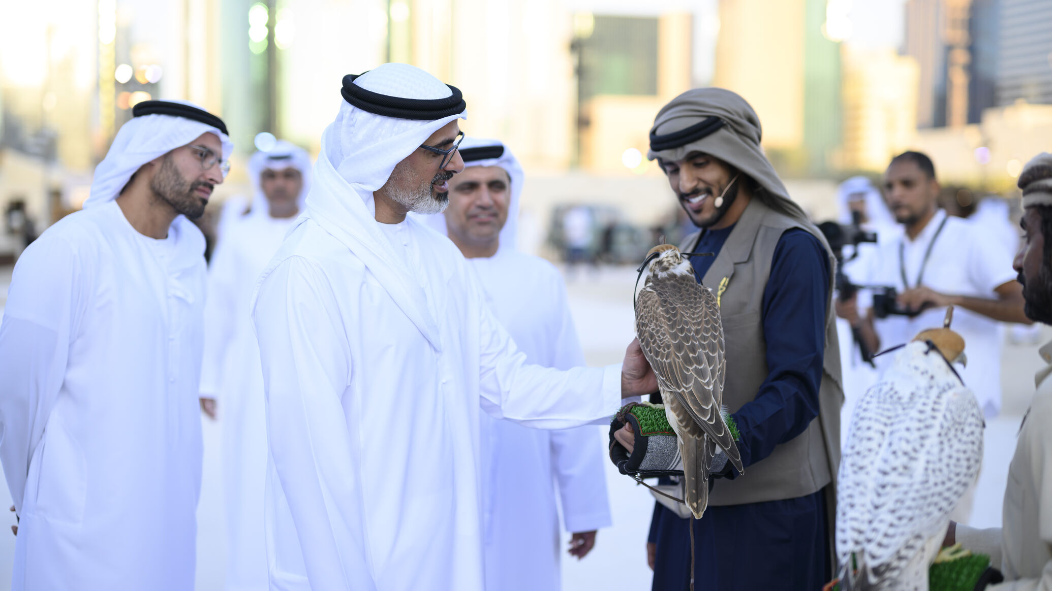 Khaled bin Mohamed bin Zayed visits Al Hosn Festival