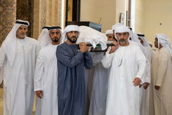 Sheikhs perform funeral prayer for Hazza bin Sultan bin Zayed