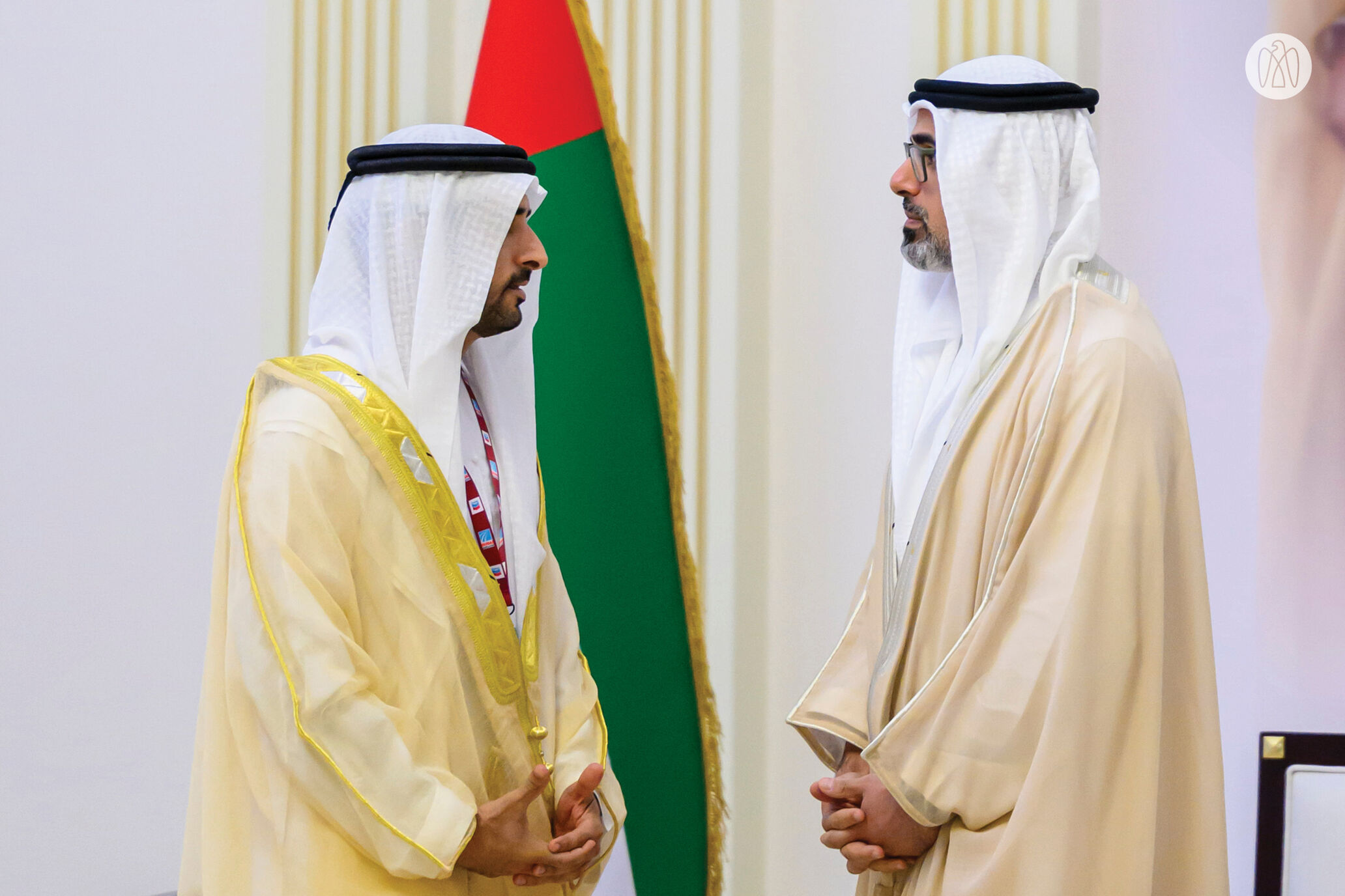 Khaled bin Mohamed, Hamdan bin Mohammed receive delegations attending Dubai Airshow 2023