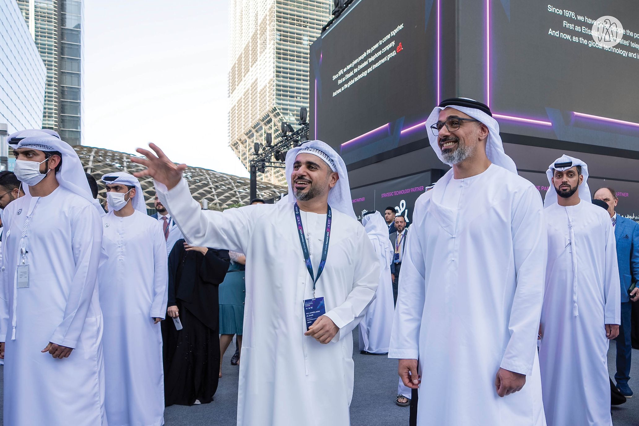 Khaled bin Mohamed bin Zayed tours Abu Dhabi Finance Week activities ...
