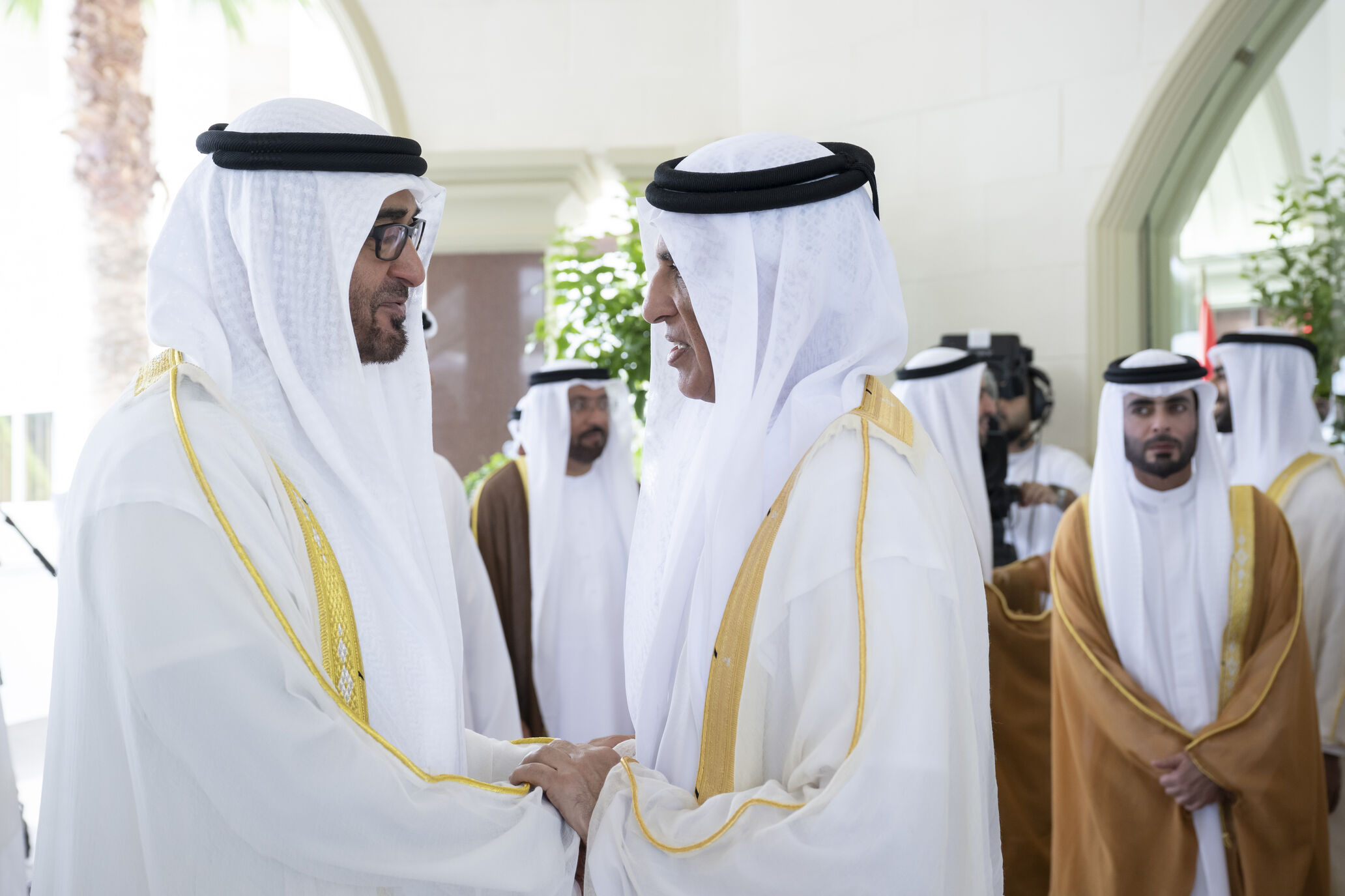 Uae President Receives Rulers Of Emirates Crown Princes On Eid Al Adha