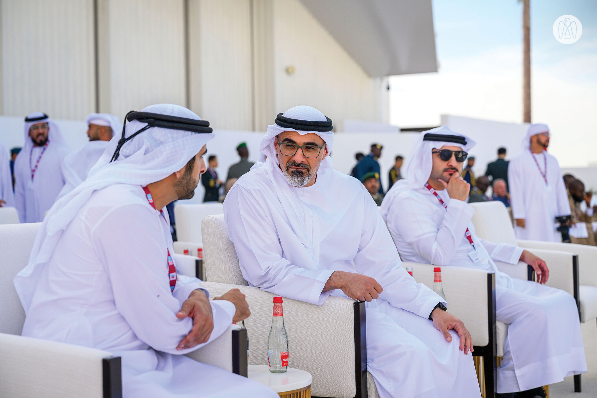 Khaled bin Mohamed, Hamdan bin Mohammed receive delegations attending Dubai Airshow 2023